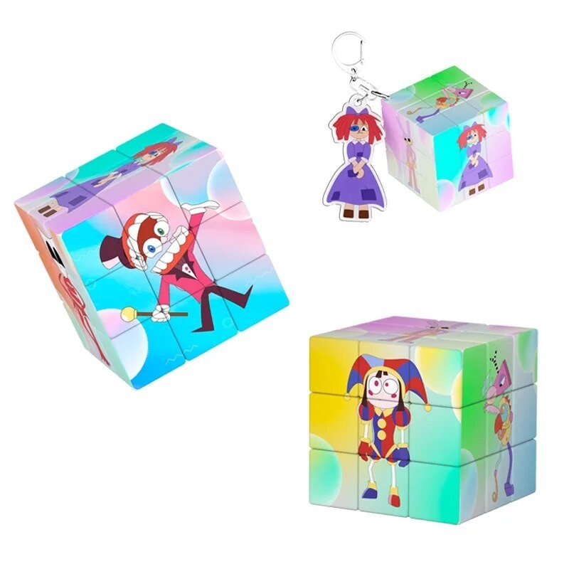 The Amazing Digital Circus Cube Keychain Cartoon Clown Pomni Jax Cars ...