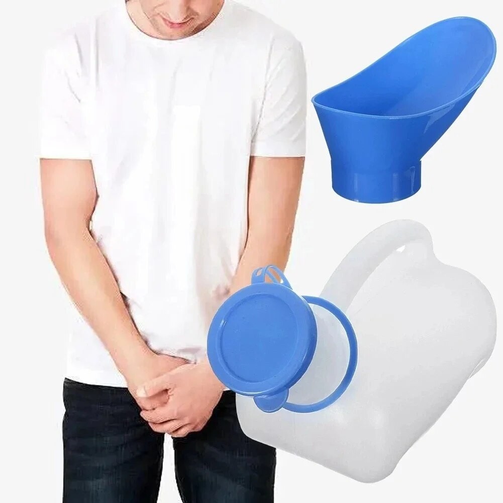 1000ml Portable Urinal Men Women Mobile Toilet Spill Proof Pee Bottle ...