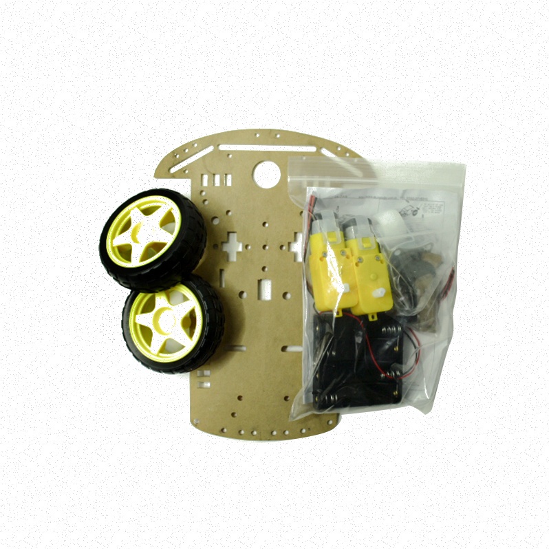 New Motor Intelligent Robot Car Chassis Kit 2WD Speed Encoder Battery ...