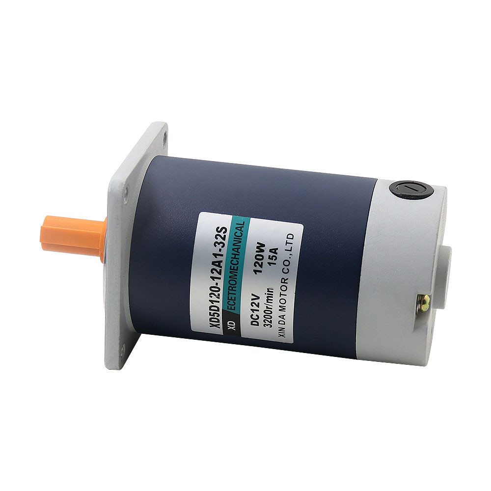 120W miniature DC permanent magnet motor 12V 24V speed regulating motor ...