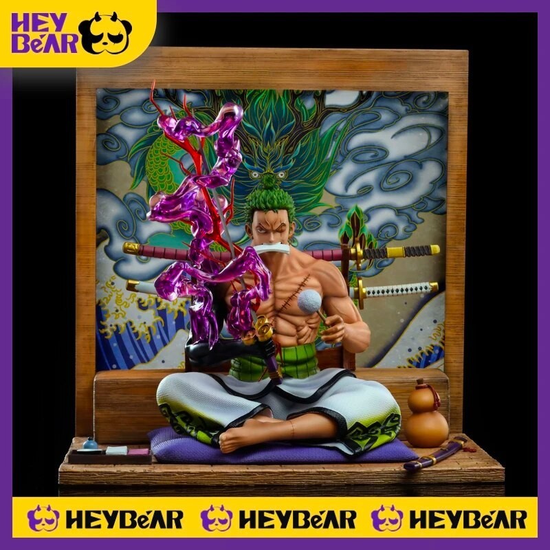 54F One Piece Roronoa Zoro Anime Figure 24cm Enma Wano Country Action ...