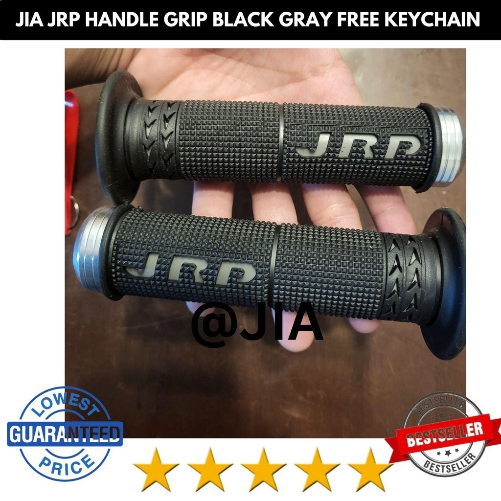 JIA ORIGINAL JRP HANDLE GRIP for Honda Pcx 125 / 150 W/ KEYCHAIN black ...