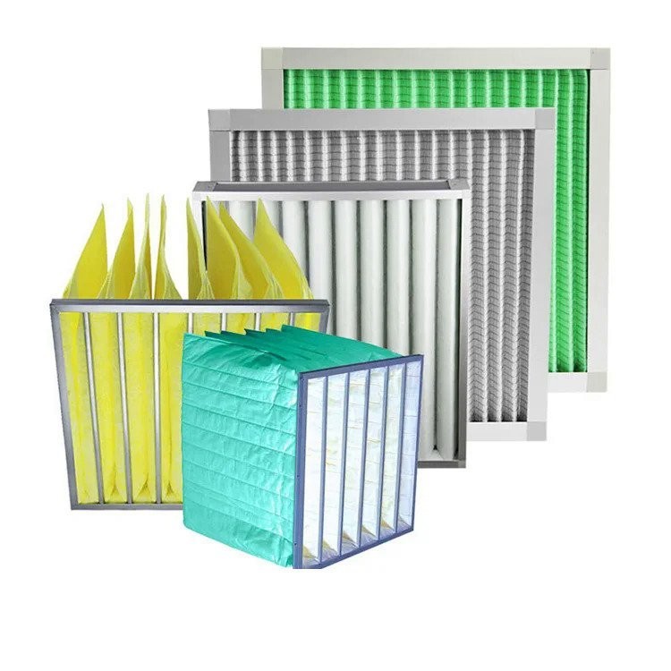 F5 F6 F7 F8 F9 medium efficiency multi bag synthetic fiber air ...