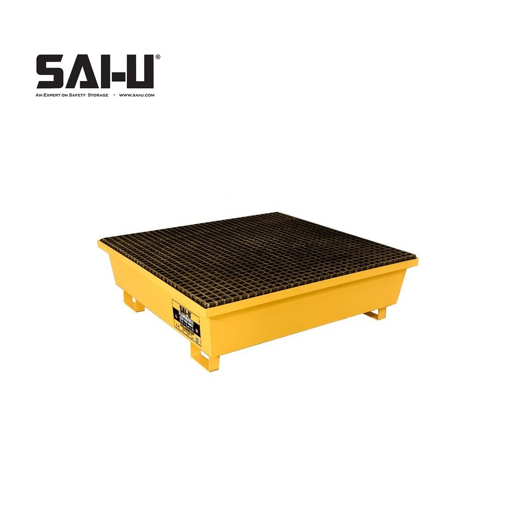 Steel Still Pallet Leakproof 4 Drums Spill Pallet Chemical Storage ...