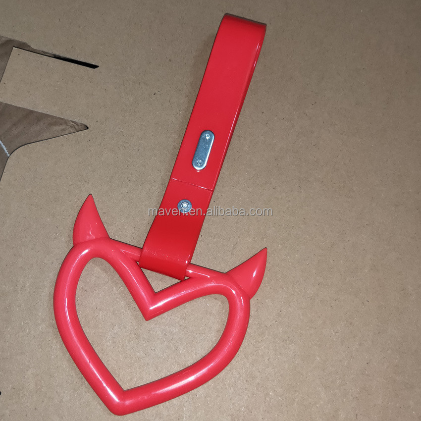 DEVIL Jdm HEART Tsurikawa Ring Handle Hand Strap Auto Bus Car Drift ...