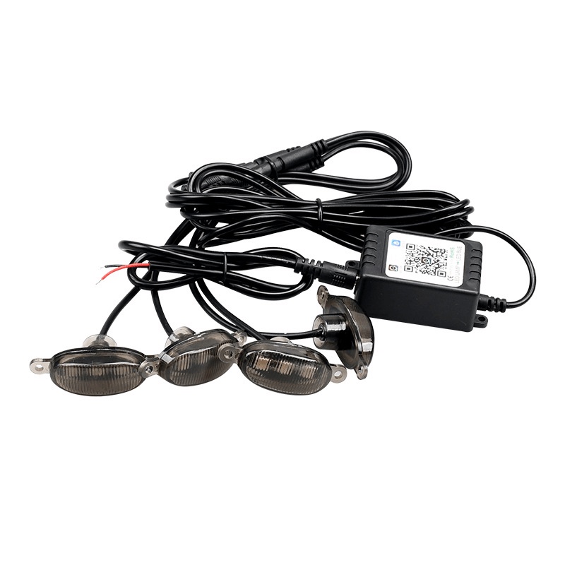 RGB Front Grille LED Lights with Wiring Harness Kit Car warning light ...