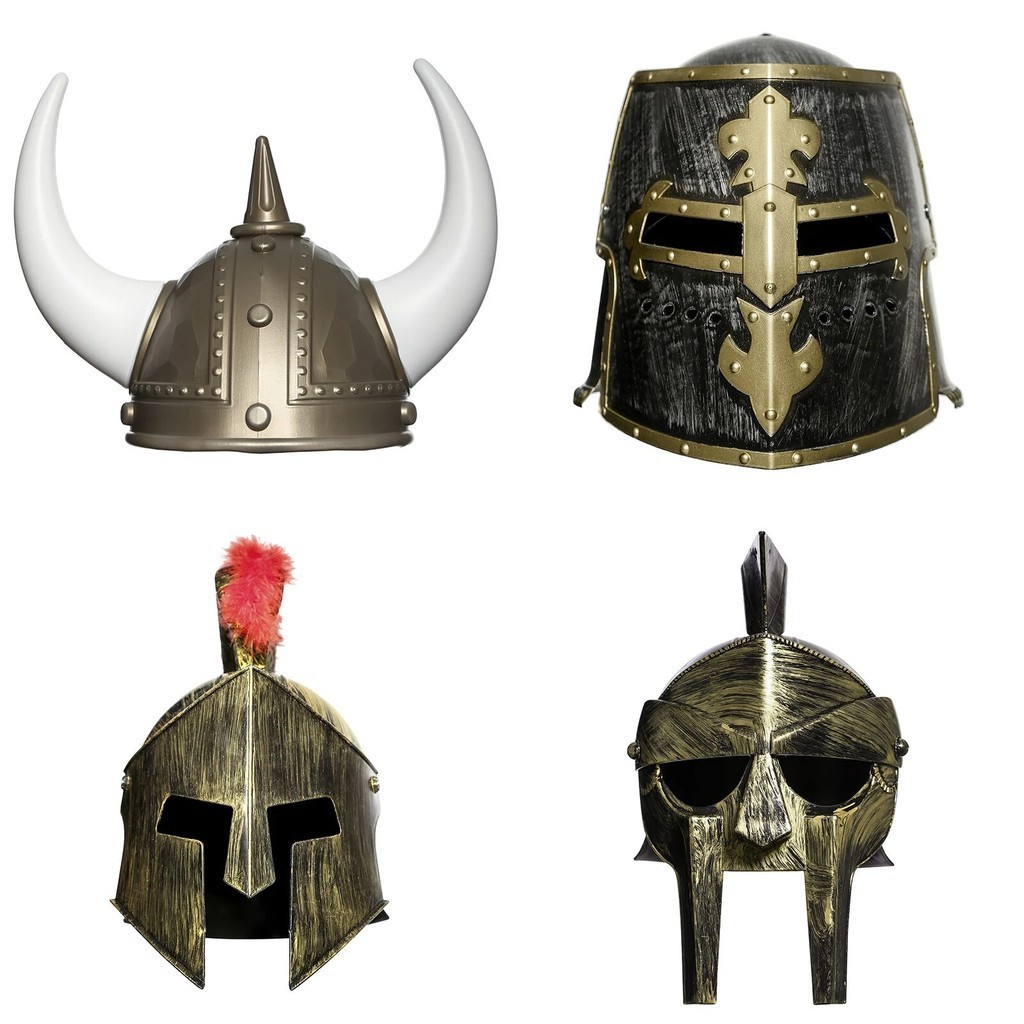 유Medieval Armour King Helmet Men Spartan Helmet Warrior Punk Rock ...
