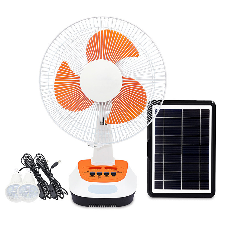 Dc Children Fan Solar Table Fan Mini 12/16 Inch 6v Digital with Light ...