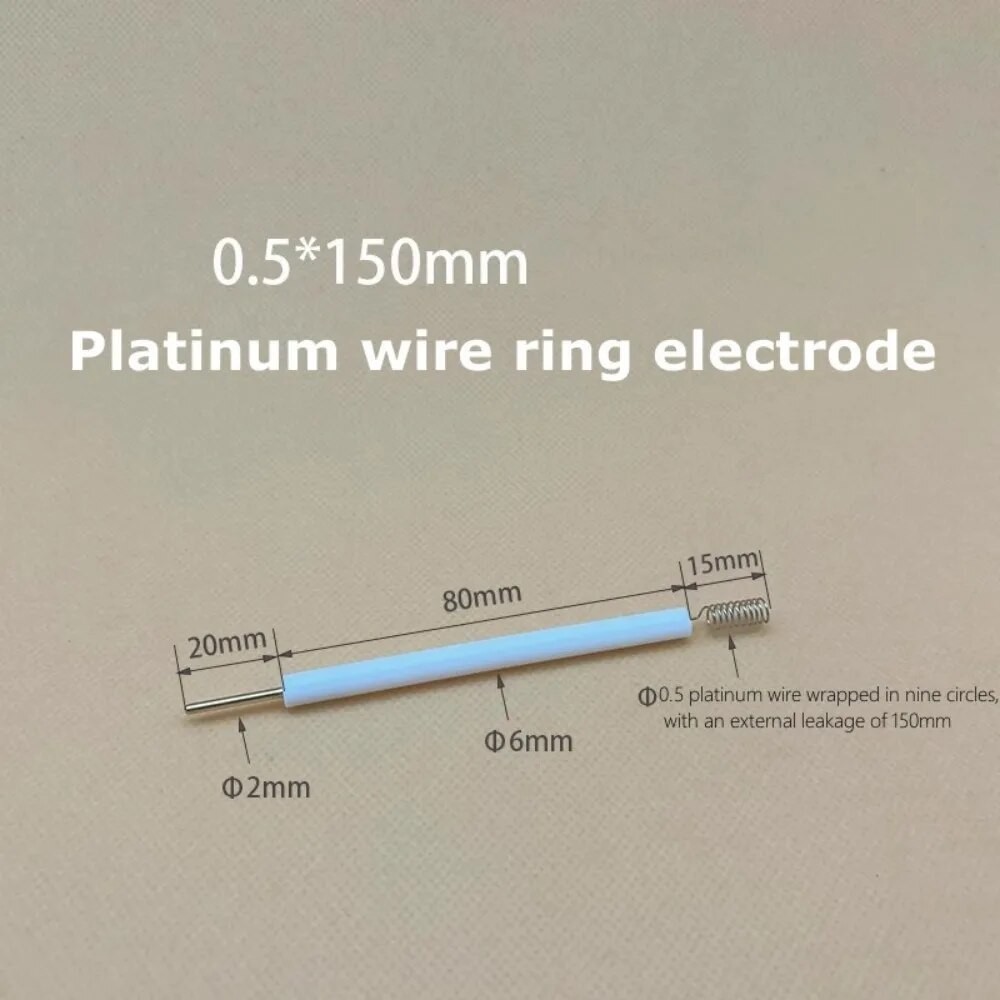 ♨Spiral platinum wire electrode 0.5 mm x 150 mm (other specifications ...