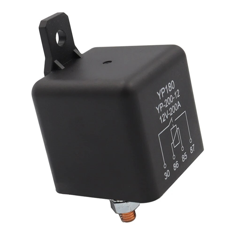 ☽DC 12V 200A Starter Relay Switch Heavy Duty Car Starter On/Off 4 ...