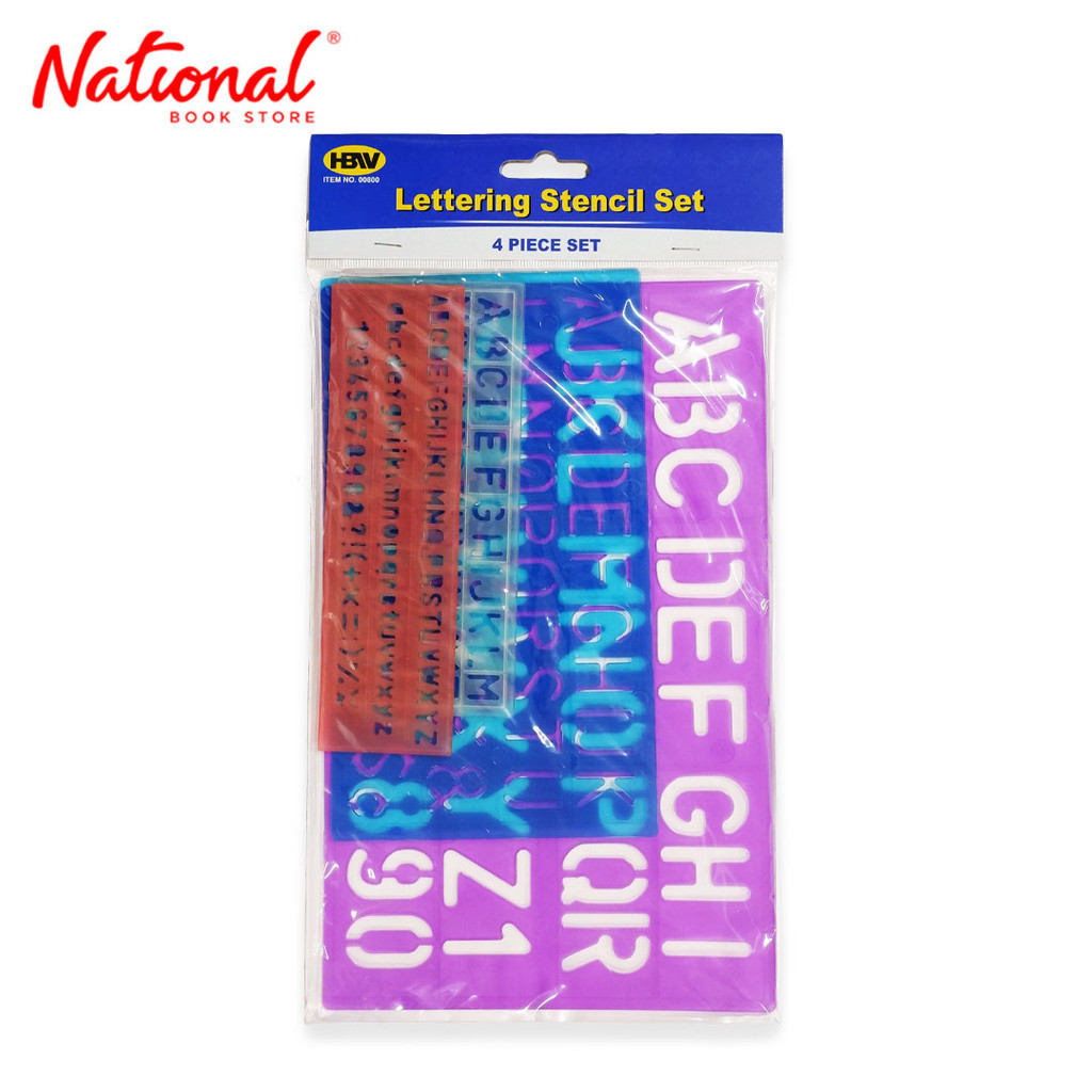 HBW Lettering Guide Molding Ruler Assorted Neon Color 00800 4s - School ...