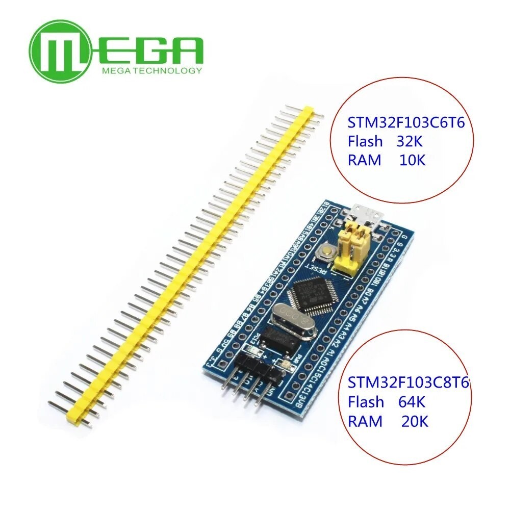 STM32F103C6T6 STM32F103C8T6 ARM STM32 Minimum System Development Board Module Type-c | Shopee ...