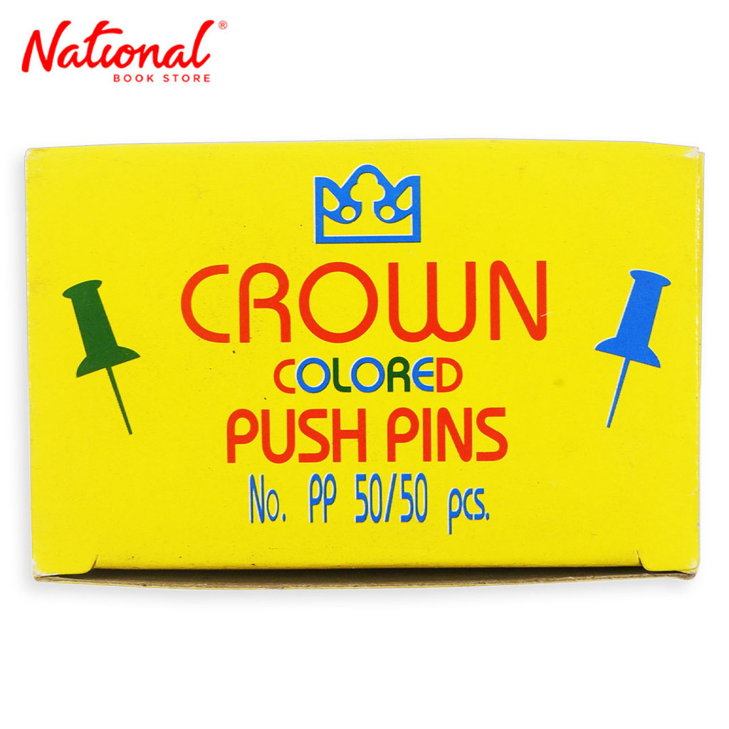 Crown Push Pin PP50 50's - Filing Accessories - Stationery Items - DIY ...