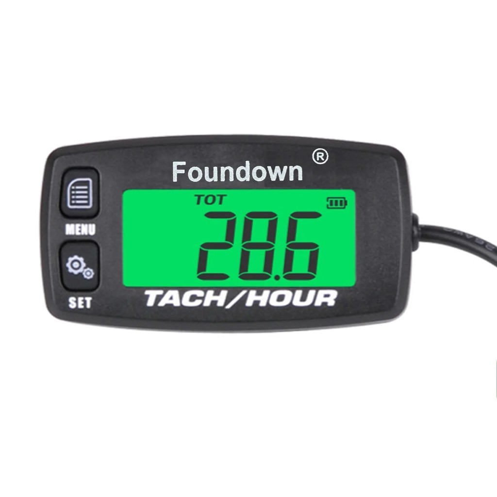 Small Engine Tachometer RPM Measurement Digital Hour Meter Monitoring ...