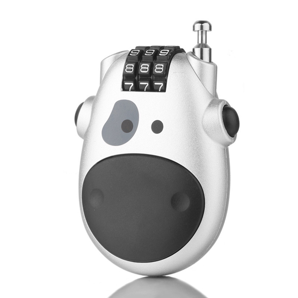 Helmet Coded Lock Telescopic Steel Cable Motorbike Combination Padlock ...