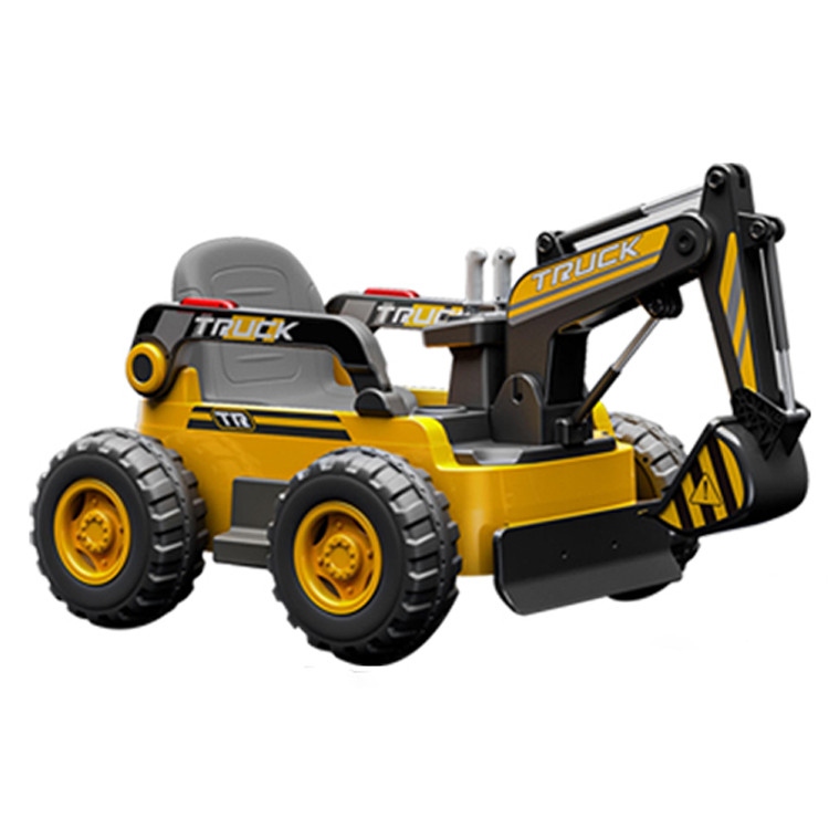 kids electric digger children battery remote control 12v toy car ...