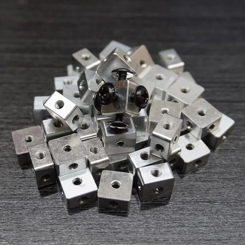 Three-Sided Nut Square Fixed Block Square Corner Lock Nut M3 Six-Sided ...