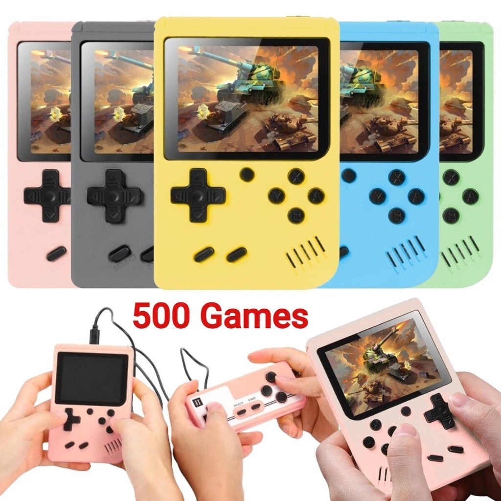 Portable Retro Video Game Console 8-Bit Handheld Game Player Built-in ...