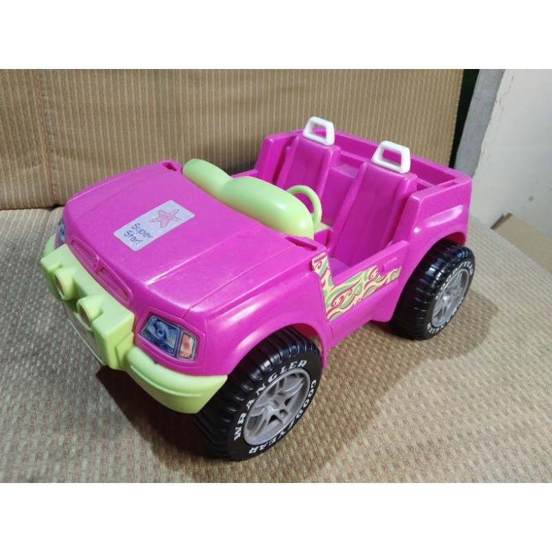 Vintage Mattel 1999 Barbie Doll Beach Sunset Cruiser Jeep Good Year ...