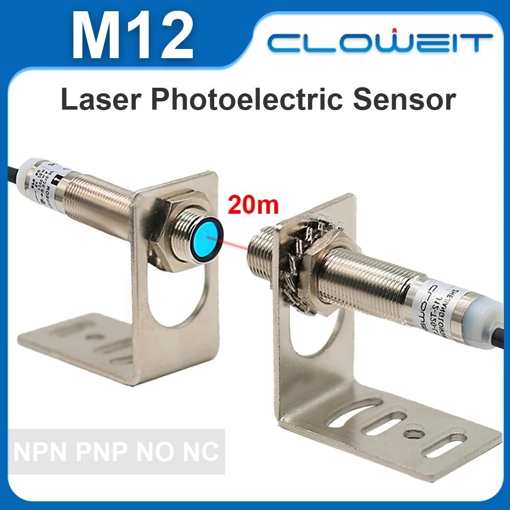 Cloweit M12 20m Safety Working Detection Laser Sensor Through Beam