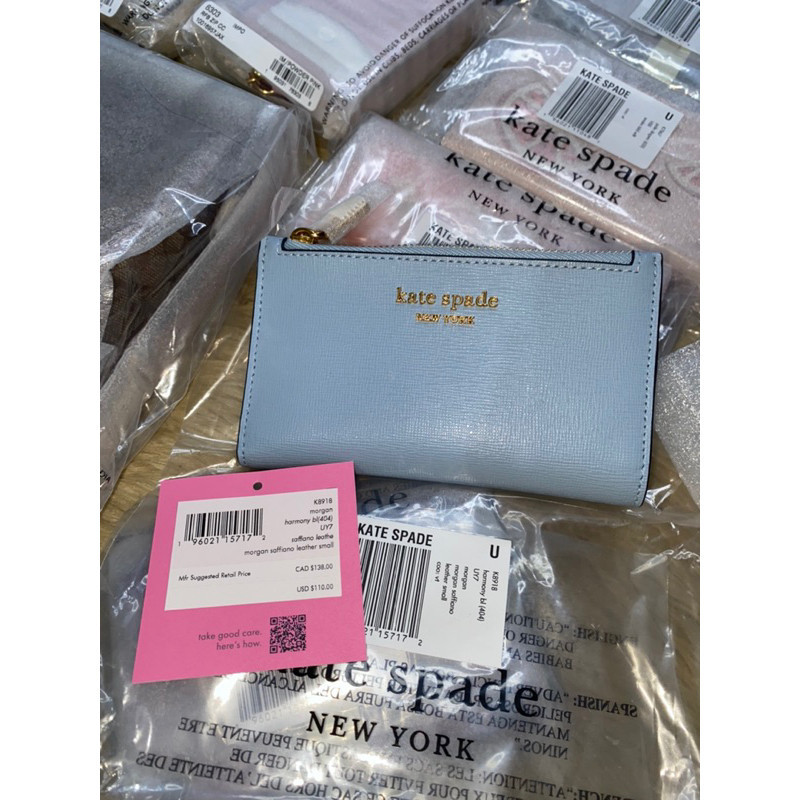 ORIG & IMPORTED KS Morgan Small Slim Bifold Wallet in Blue and White ...