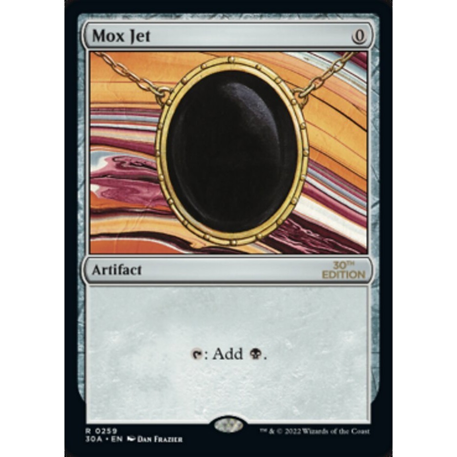 MTG Proxy Card - Mox Jet #259 | 30th Anniversary Edition (30A) | Shopee Philippines