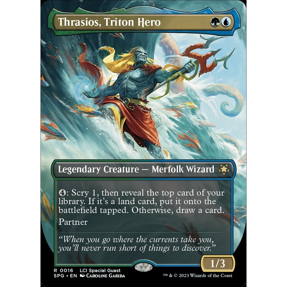 Pr0xy Card - Thrasios, Triton Hero (Borderless) | Special Guests (SPG ...