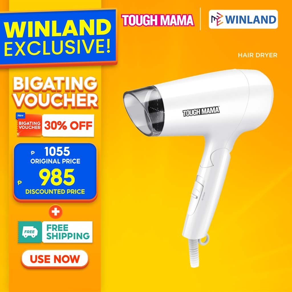 Tough Mama by Winland Hair Dryer Foldable Blower Handy Hair Dryer ...