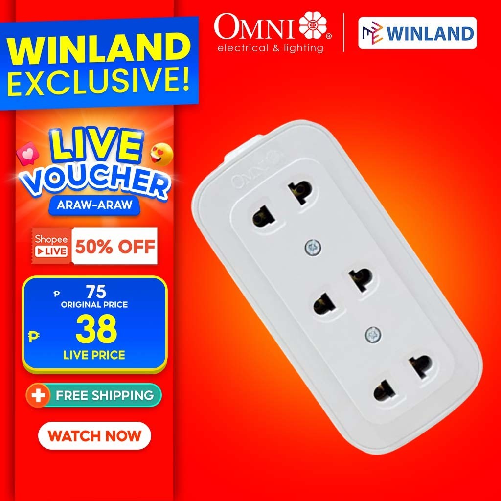 Omni by Winland Surface 3 Gang Convenience outlet 10A | 250V WSO-003 ...