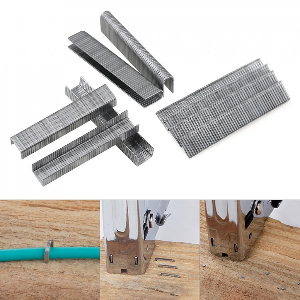 1000pcs Stainless Steel Electric Pneumatic Nail Straight U Nail fit for ...