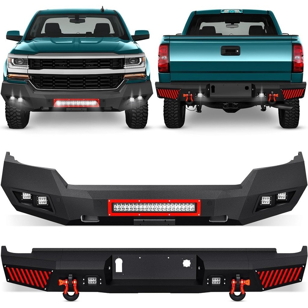 Factory Price Front & Rear Pickup Truck Bumpers fit 2016-2018 Chevy ...