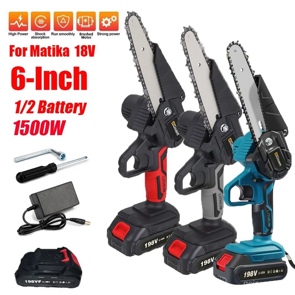 6 Inch Removable Mini Pruning Electric Chainsaw With Lithium Battery ...
