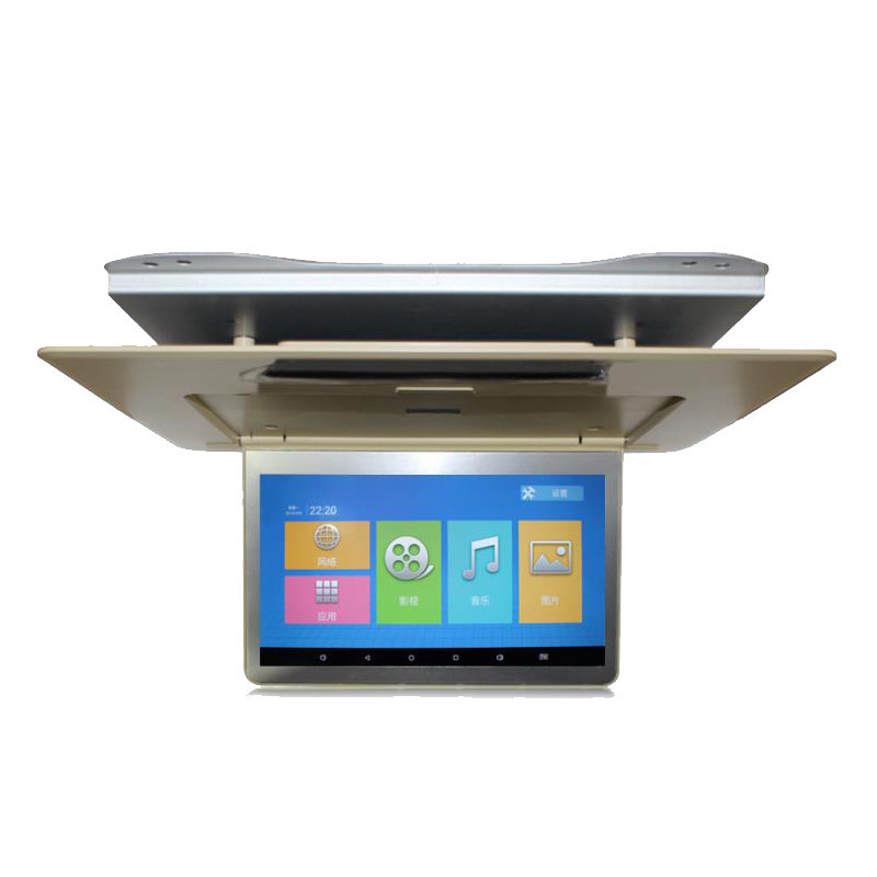 13.3 inch Car Roof Monitor Android Flip Down Car Monitor With USB SD 2 ...