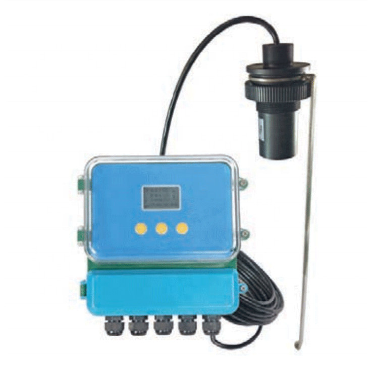 LCD Display Industrial Ultrasonic Water Tank Level Meter Transmitter ...