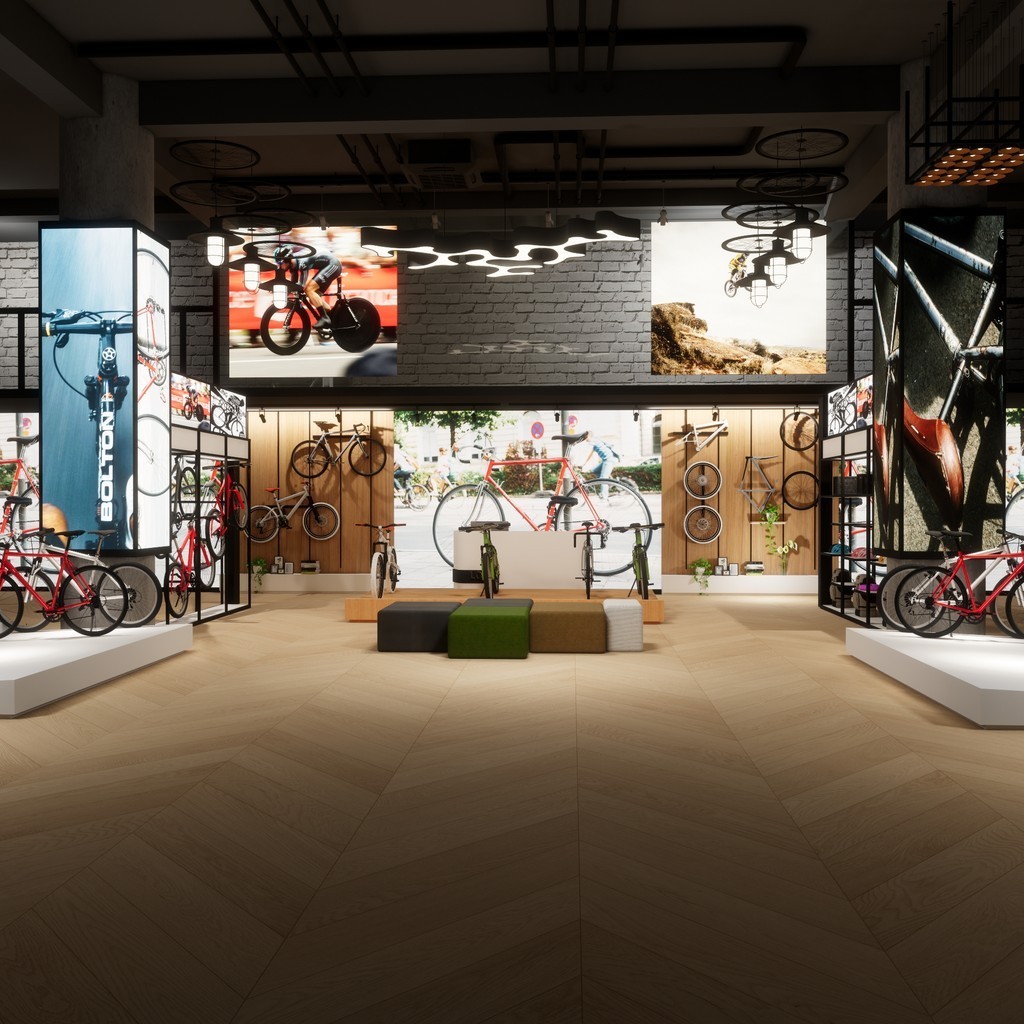 Wooden Wall Mount Bike Display Rack Floor Stand Full Vision Bike ...