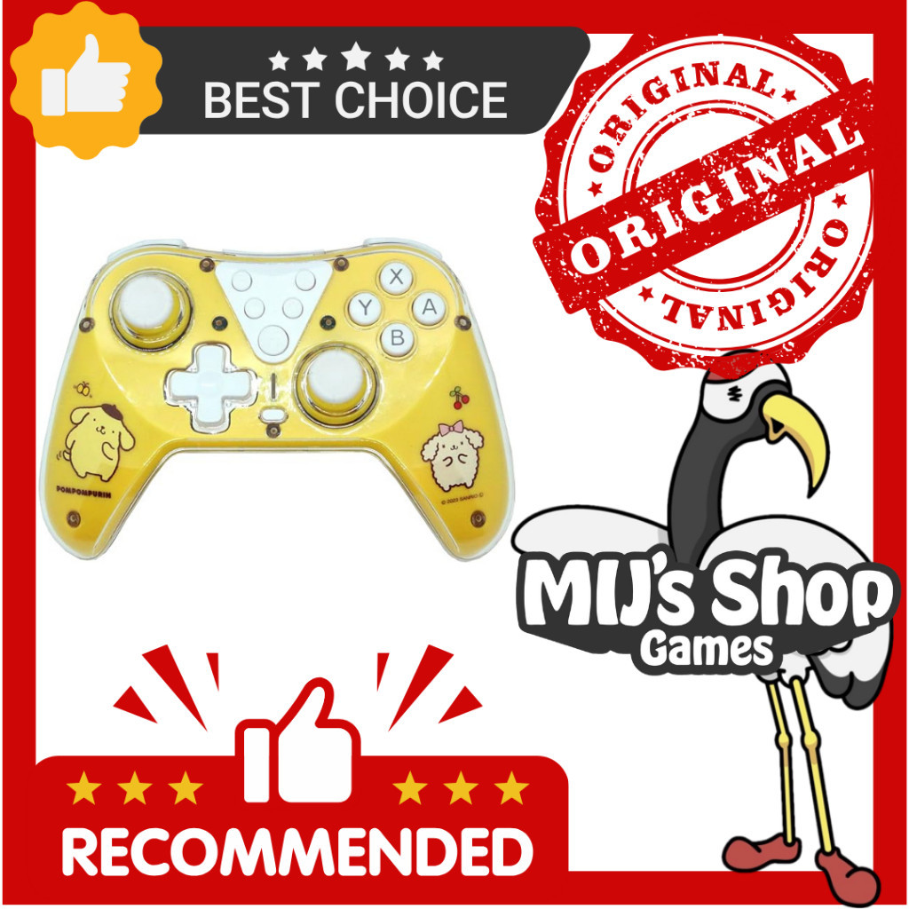 Nintendo Switch Wireless Controller Pompompurin Sanrio Characters ALLONE ALG-NSWCUSPU Unipo Very ...
