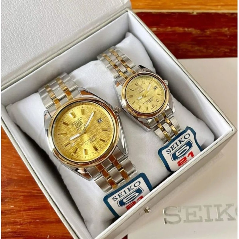 Seiko watch for men and women Japan movement original with day | Shopee ...