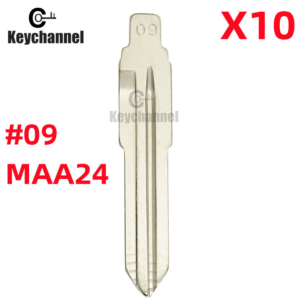 유Keychannel 10PCS 09# KD Key Blade Lishi MAZ24 Car Key Blank for KD ...