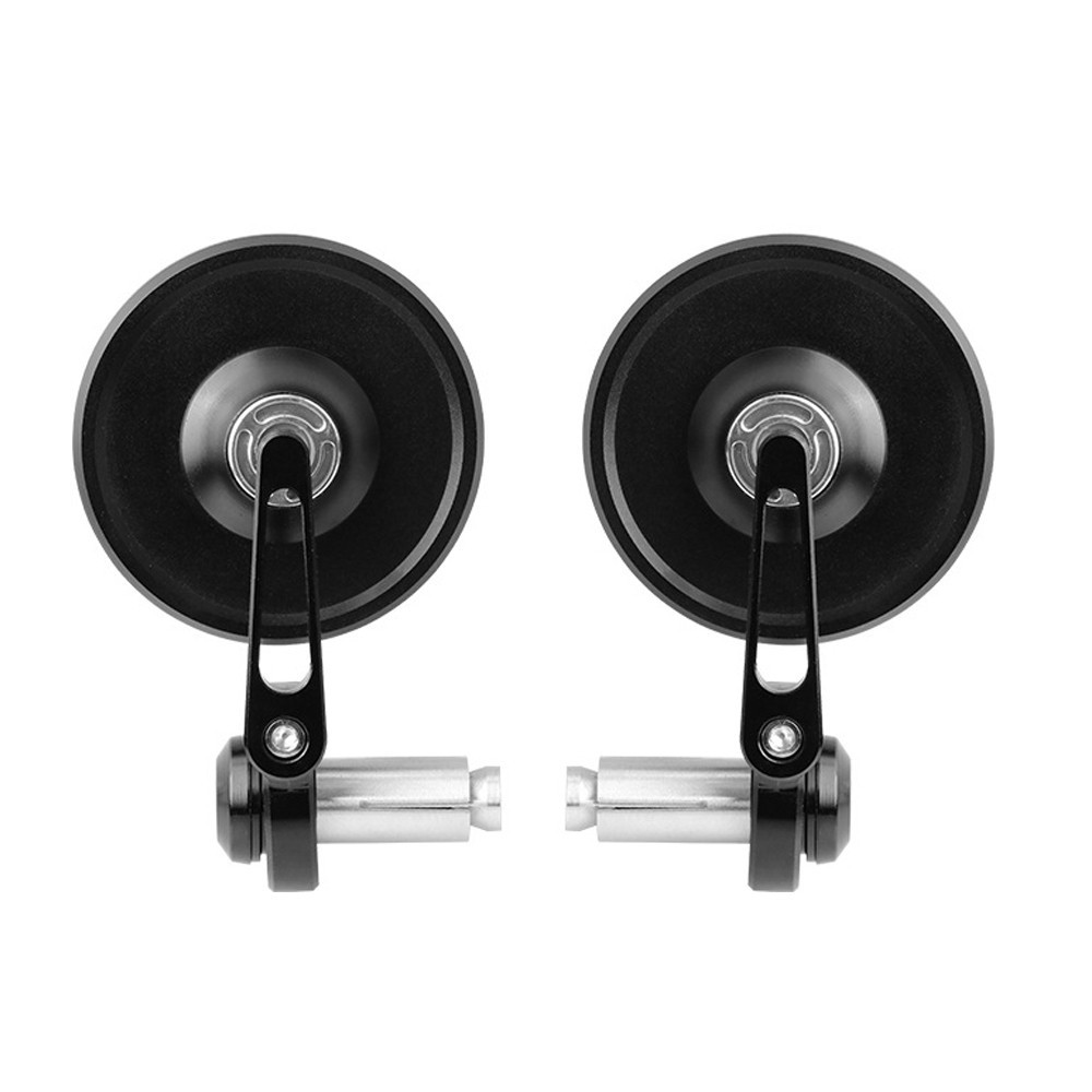 ☪Universal Motorcycle Bar End Mirrors Cafe Racer Motorcycle Side ...