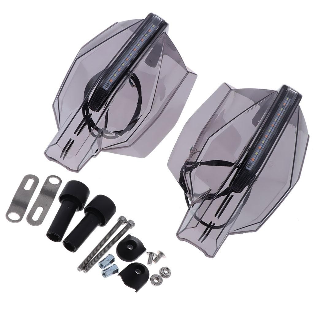 2x 7/8 inch Motorcycle Handguards Handlebar Hand Guards Brush Bar ...