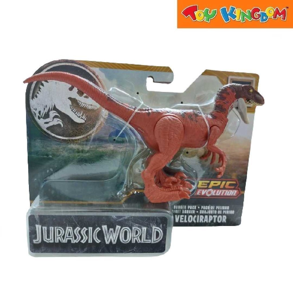 Jurassic World Epic Evolution Danger Pack Velociraptor Action Figures ...