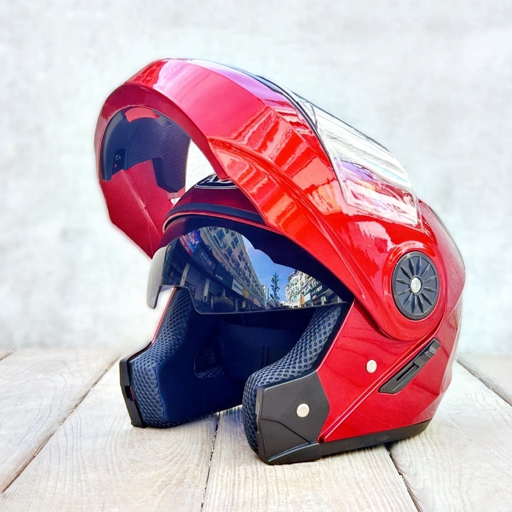 Unisex Motorcycle Abs Modular Helmet full face Flip Up HelmetHead Guard ...