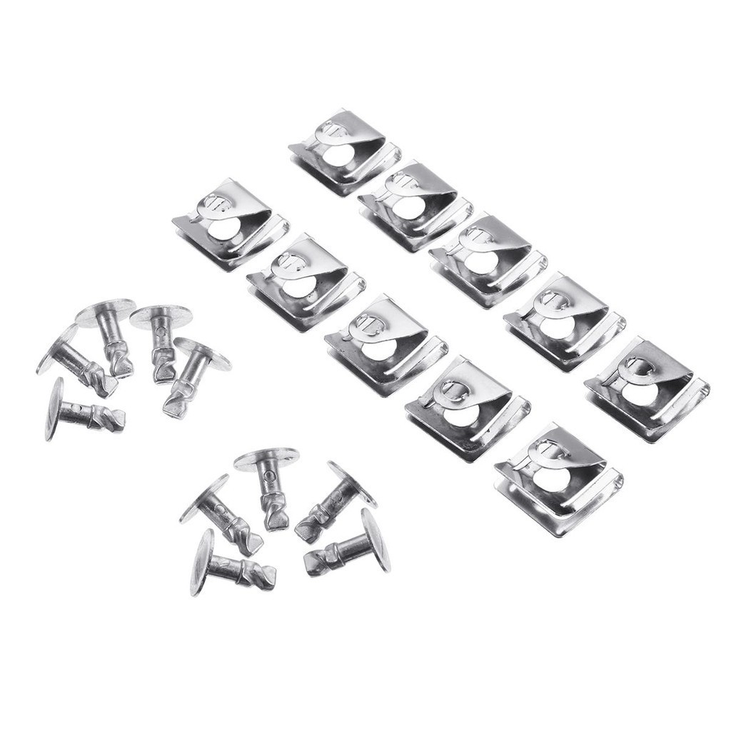 10 Set Car Under Engine Cover Kit Screw Body Clips Full Set for Audi A6 ...