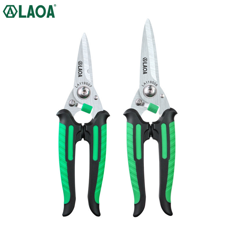 LAOA Multifunctional Scissors With safety Lock Stainless Shears Cutting ...