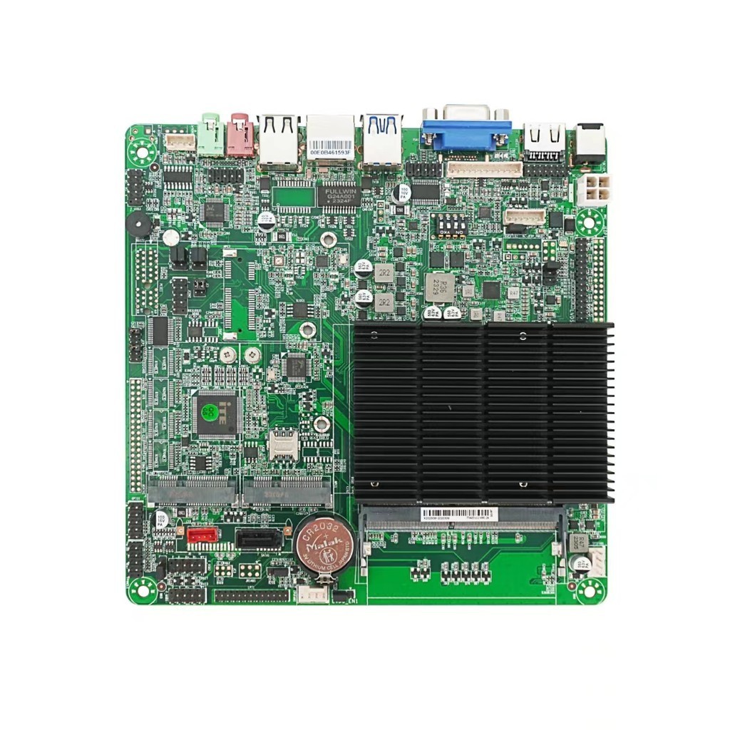 Quad Core J4125 Motherboard DDR4 Thin Mini ITX Motherboard 1*LAN Dual ...