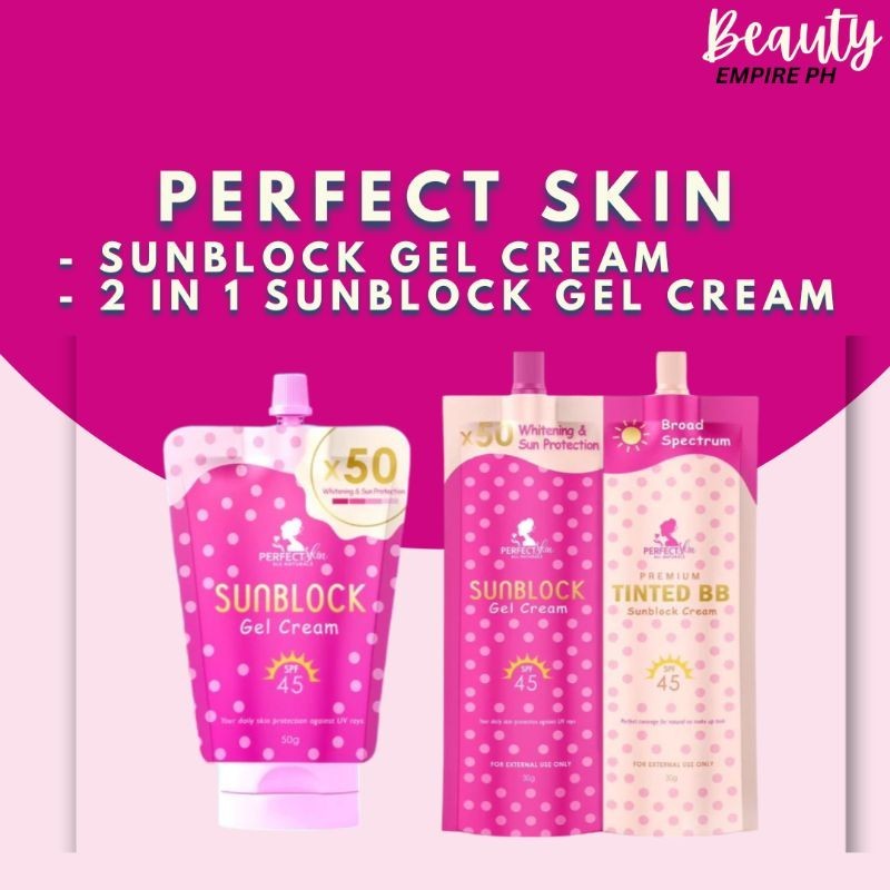 Perfect Skin Sunblock Gel Cream Spf45 | Shopee Philippines