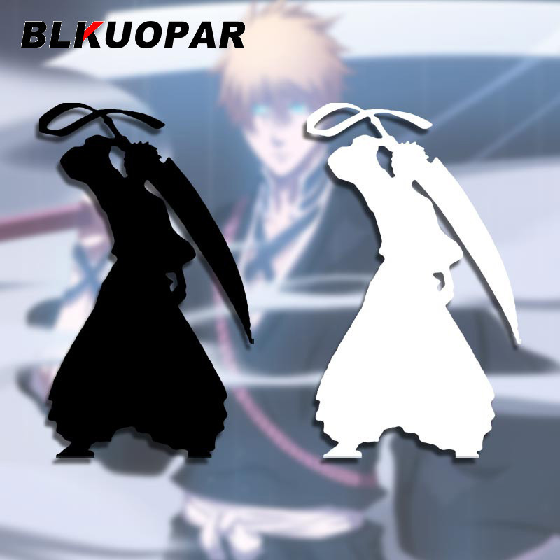 ~BLKUOPAR Kurosaki Ichigo BLEACH Anime Silhouette Car Sticker Graphics ...