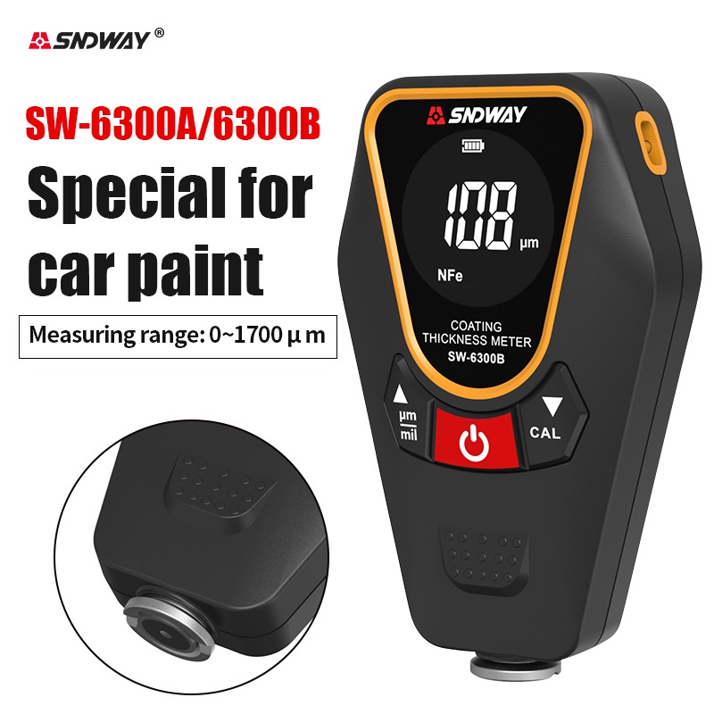 SNDWAY car paint coating thickness gauge car paint electroplate metal ...