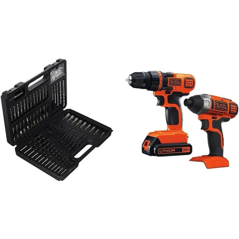 BLACK+DECKER BDA91109 Combination Accessory Set, 109-Piece with Black ...
