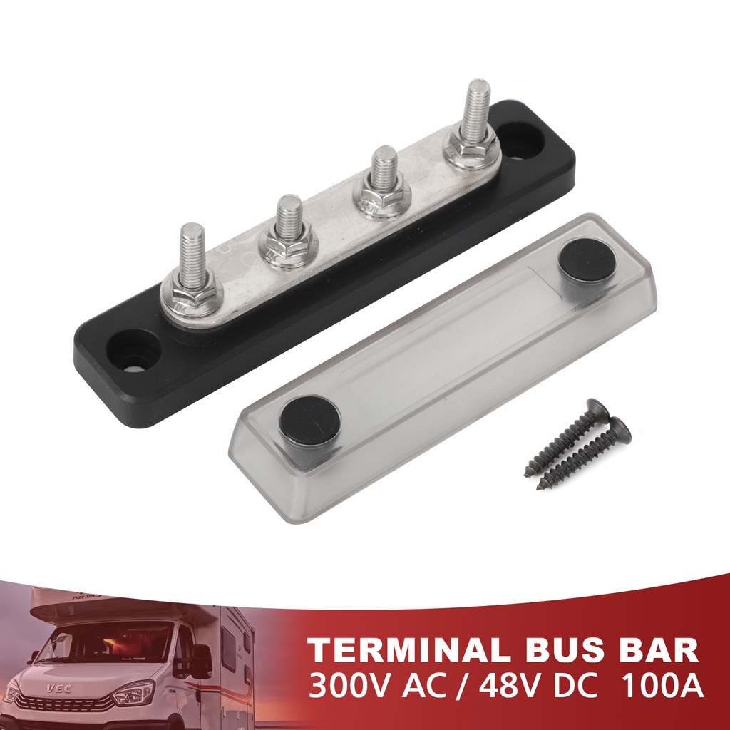 【Car Bus Bar Battery Power Distribution Block Terminal Studs Busbar ...